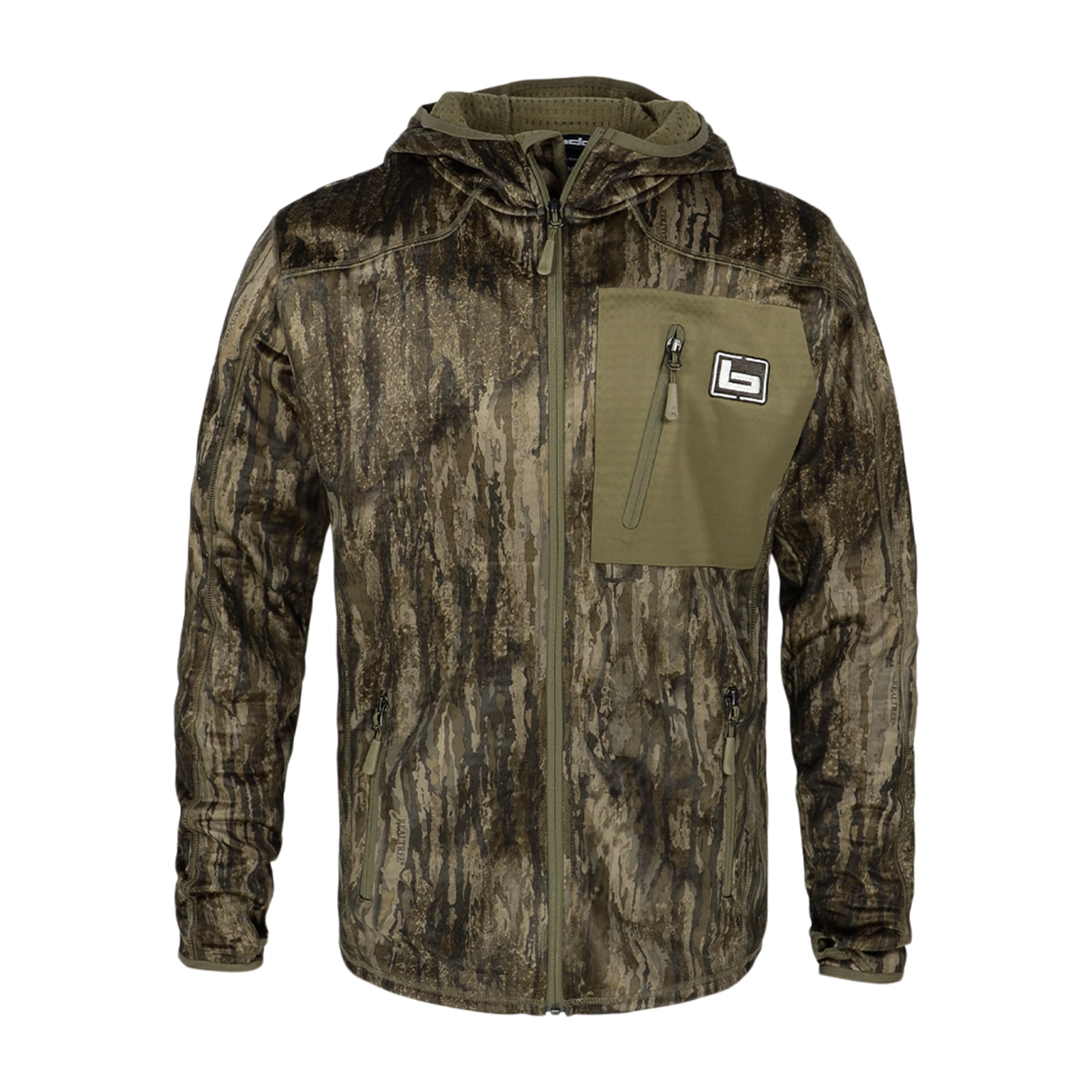 BANDED Men's Hooded Mid-Layer Fleece Jacket, Color: Legacy, Size ...