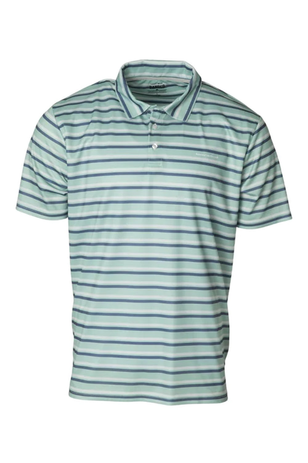Banded White River Active Polo Shirt Lt Green Stripe in size Medium ...