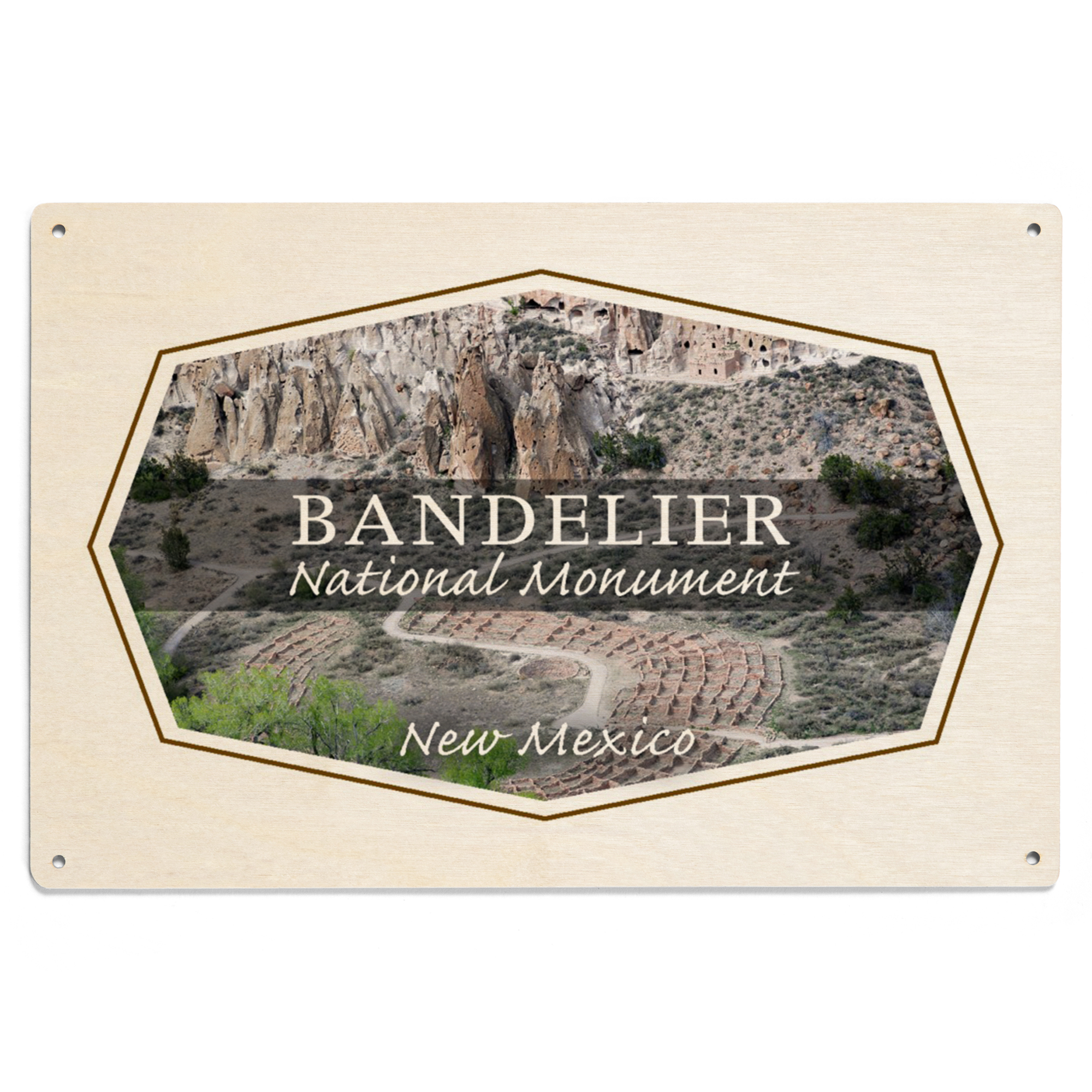 Bandelier National Monument, New Mexico, Canyon Overview, Contour ...