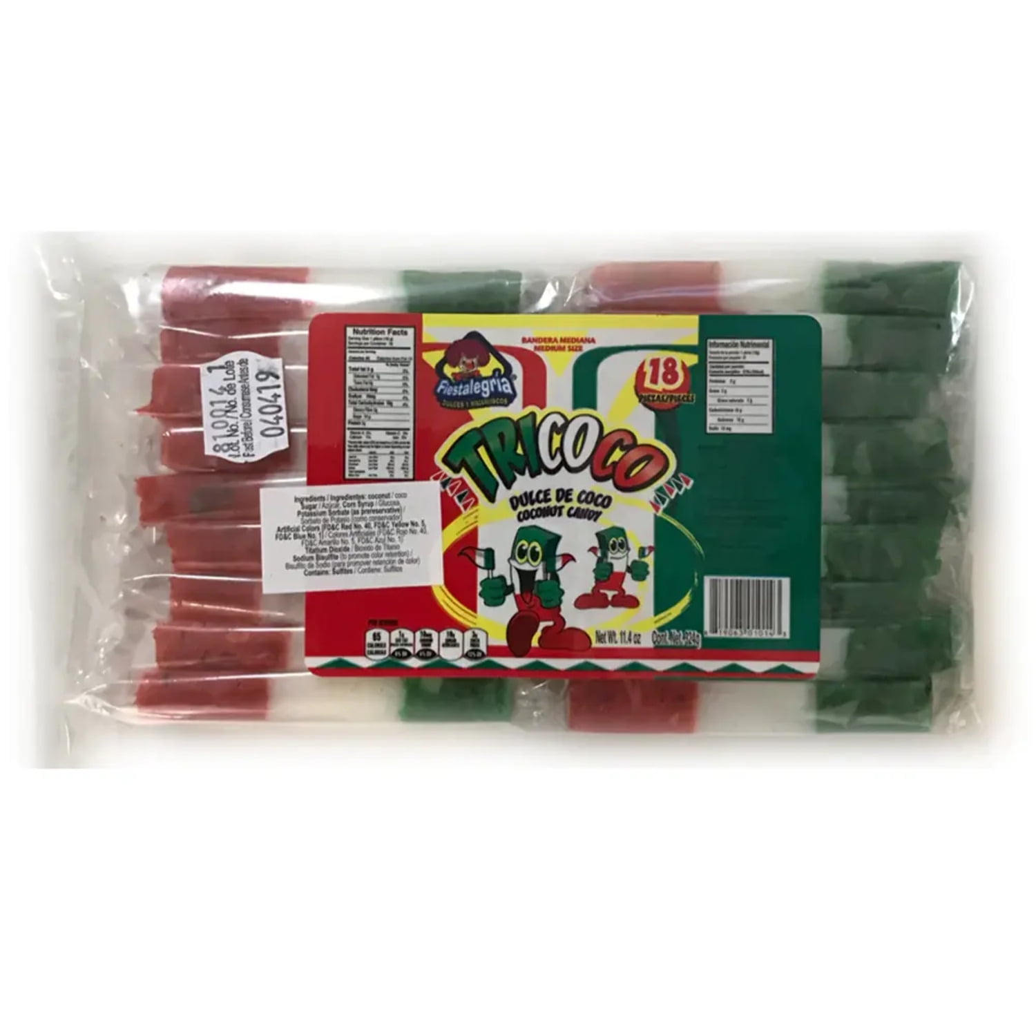 Bandera De Coco Medium Tricoco 18ct - Case - 16 Units - Walmart.com