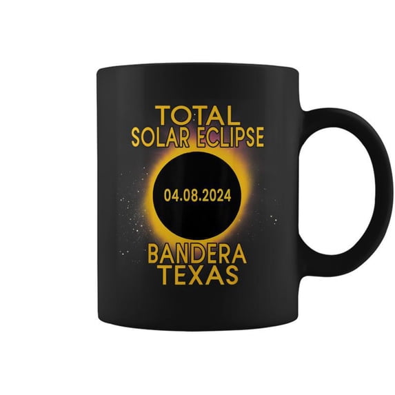 Bandera Texas Path Of Totality Total Solar Eclipse 2024 Coffee Mugs ...