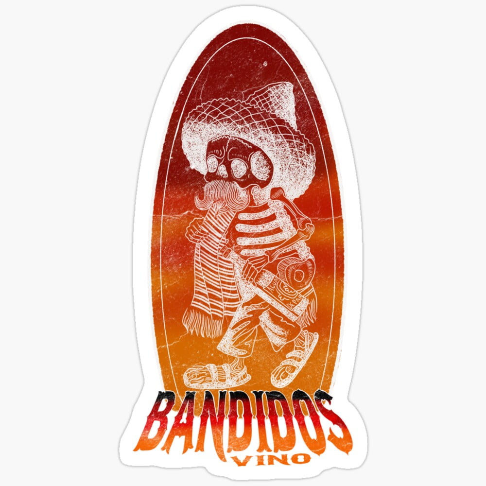 Bandido Vino Stickerphone Decal Water Bottle Stickers, Vinyl Stickers ...