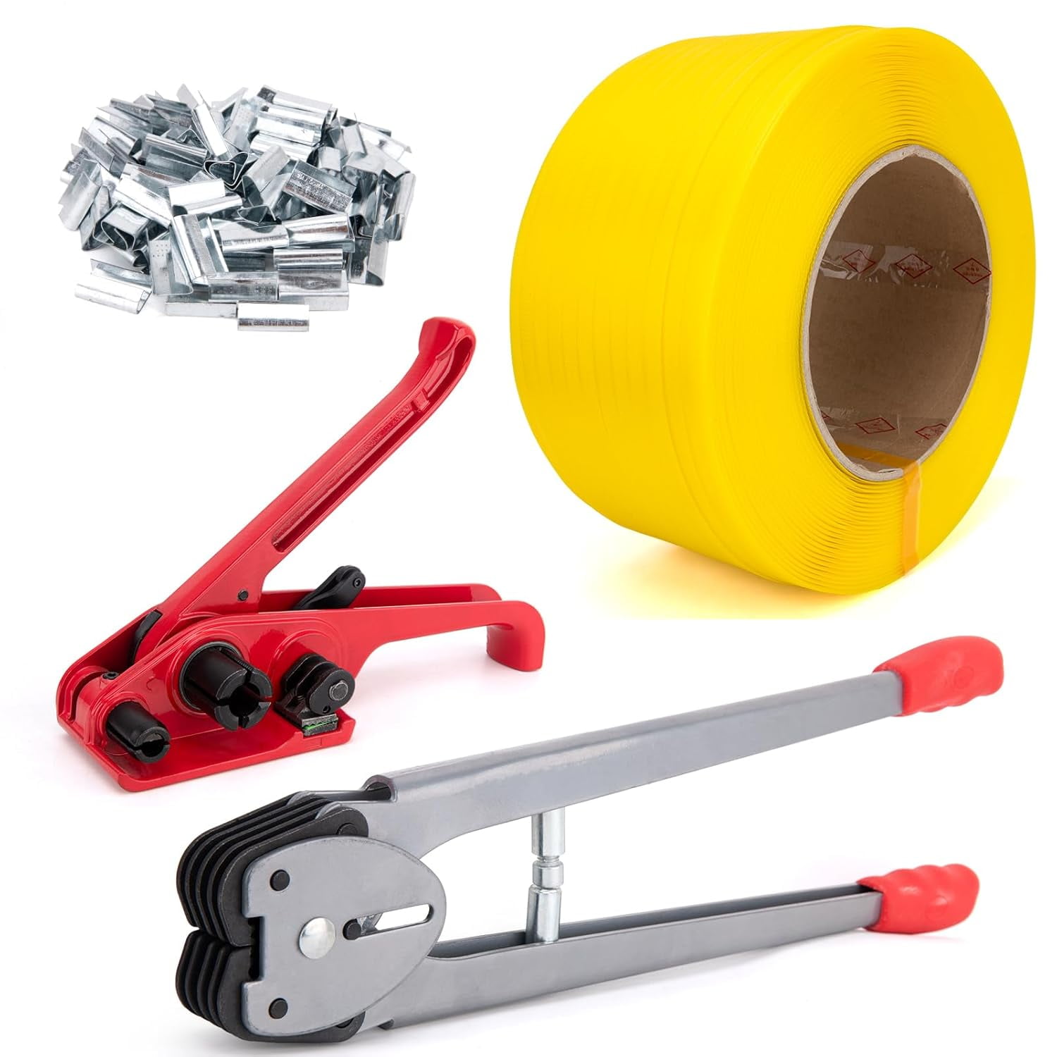 Banding Strapping Kit, Pallet Strapping Kit with Tensioner and Sealer Tool, 3200FT PP Plastic ...