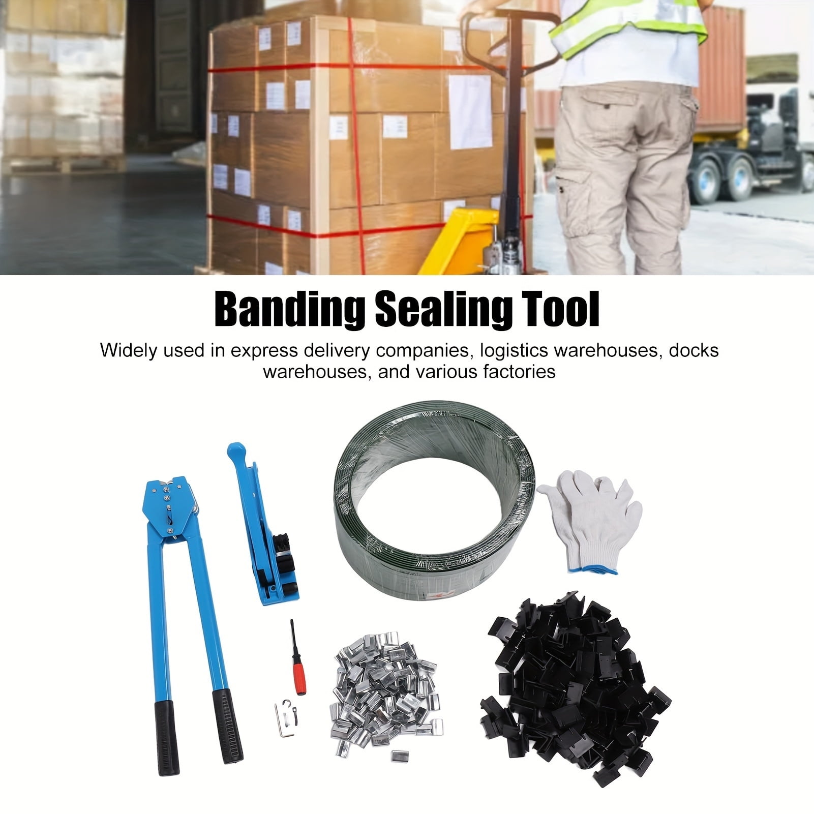 Banding Strapping Kit-Strapping Tensioner Tool Banding Sealing Tool 200 ...