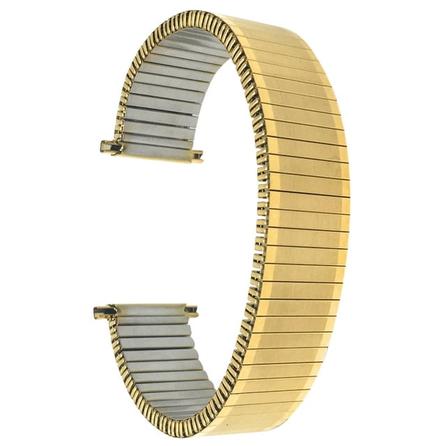 Bandini 14mm Gold Tone Stainless Steel Stretch Watch Strap for Women ...