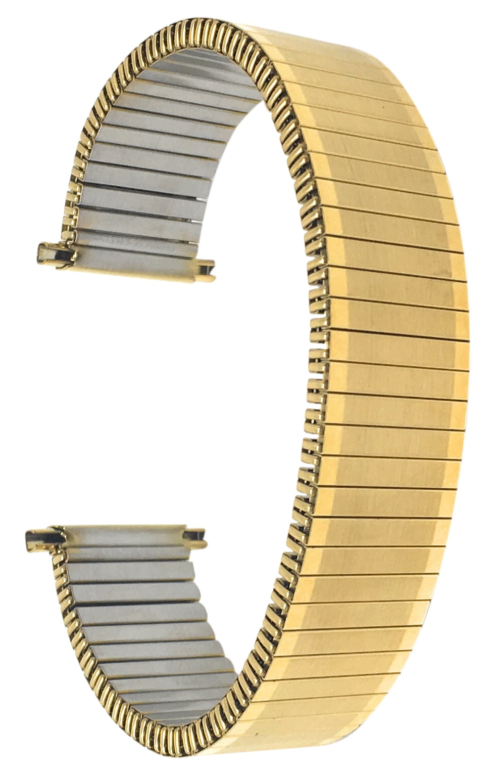 Bandini 18mm Gold Tone Stainless Steel Stretch Watch Strap for Men ...