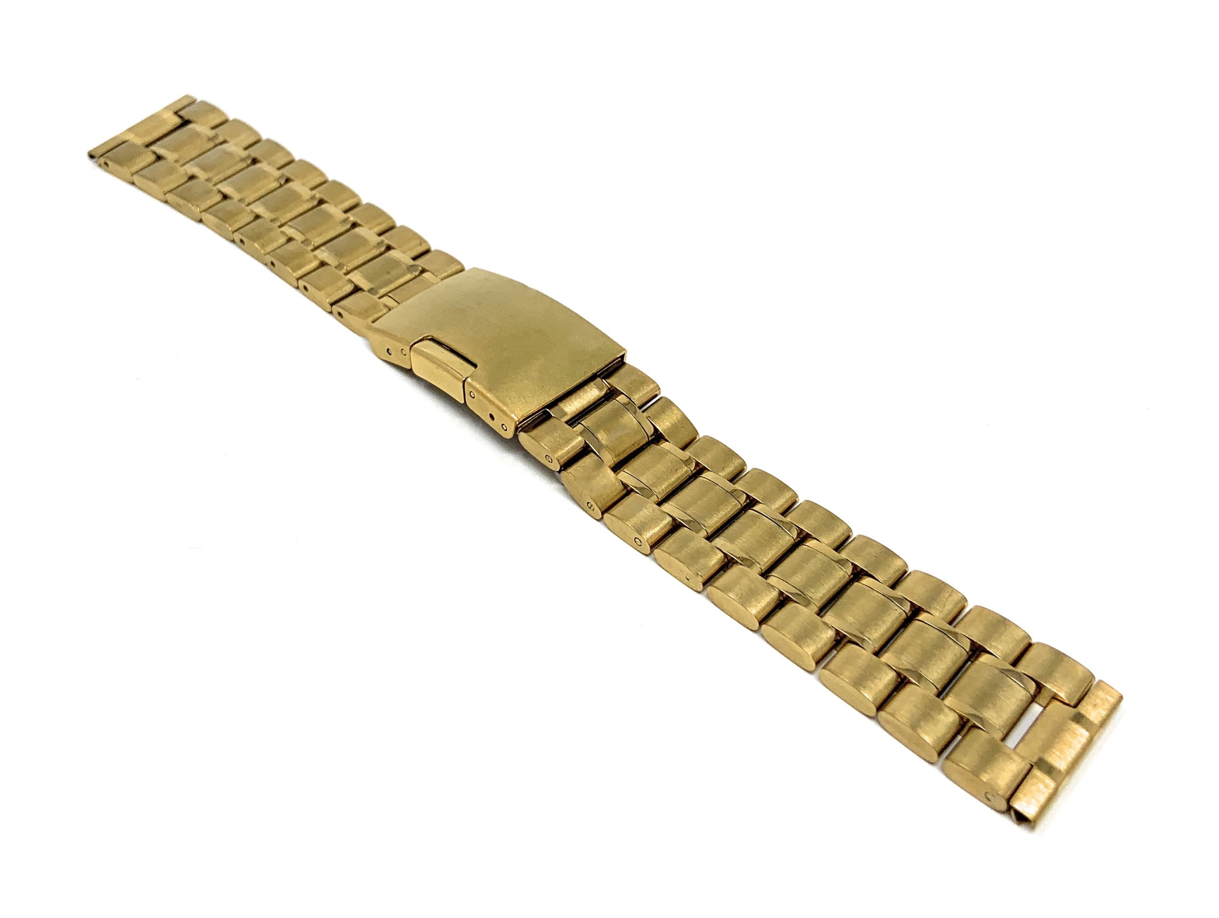 Bandini 18mm Gold Tone Stainless Steel Watch Band for Men - Metal ...