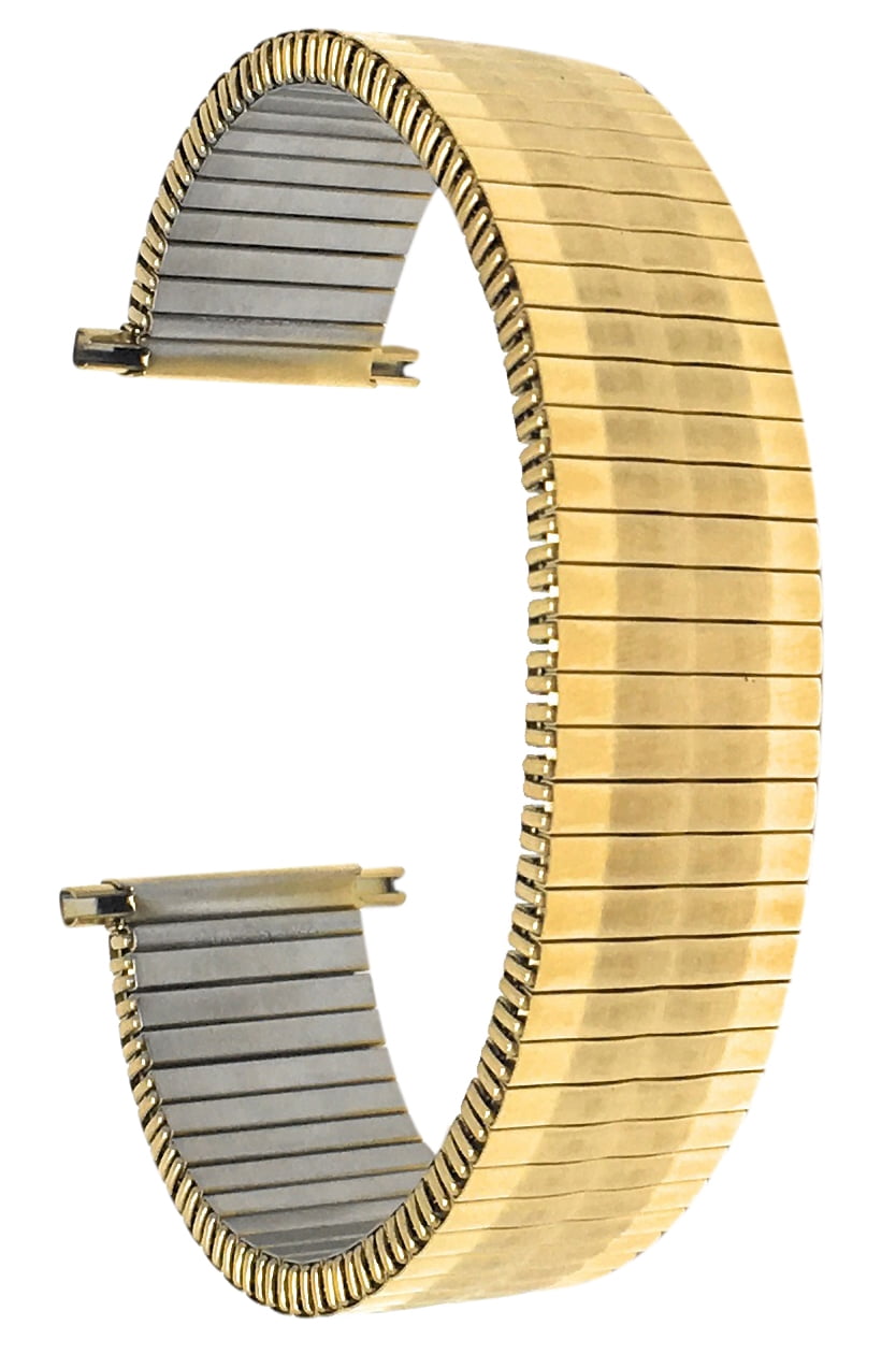 Bandini 19mm Gold Tone Stainless Steel Stretch Watch Strap for Men ...