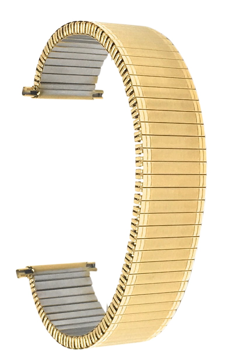 Bandini 20mm Gold Tone Stainless Steel Stretch Watch Strap for Men ...
