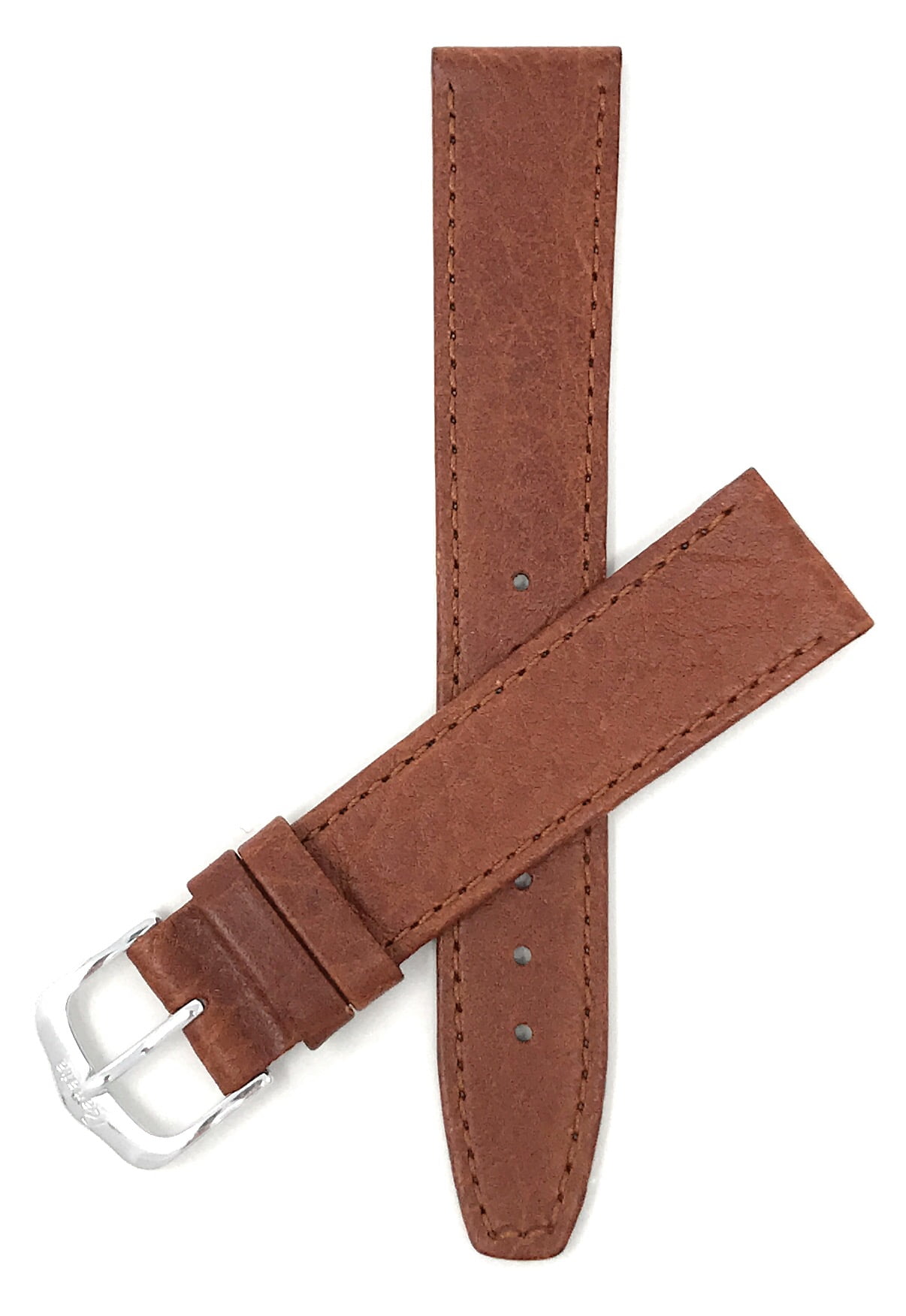 Bandini 22mm Italian Leather Watch Band Strap - Tan - Slim - Mat Finish ...