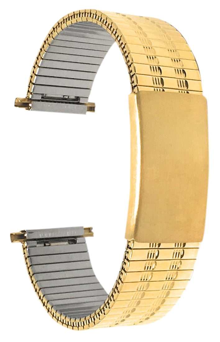 Bandini Adjustable Length Stretch Watch Strap for Men, Gold Tone ...