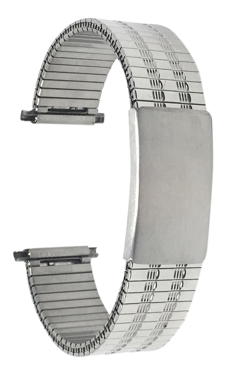 Bandini Adjustable Length Stretch Watch Strap for Women, Silver Tone ...