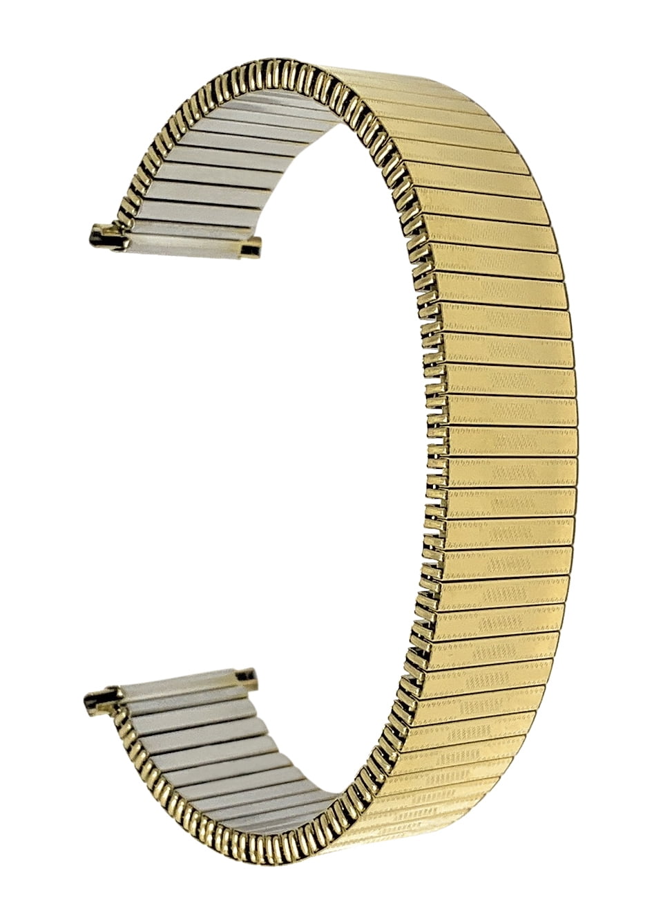 Bandini Gold Tone Mens 19mm Stainless Steel Stretch Metal Replacement ...