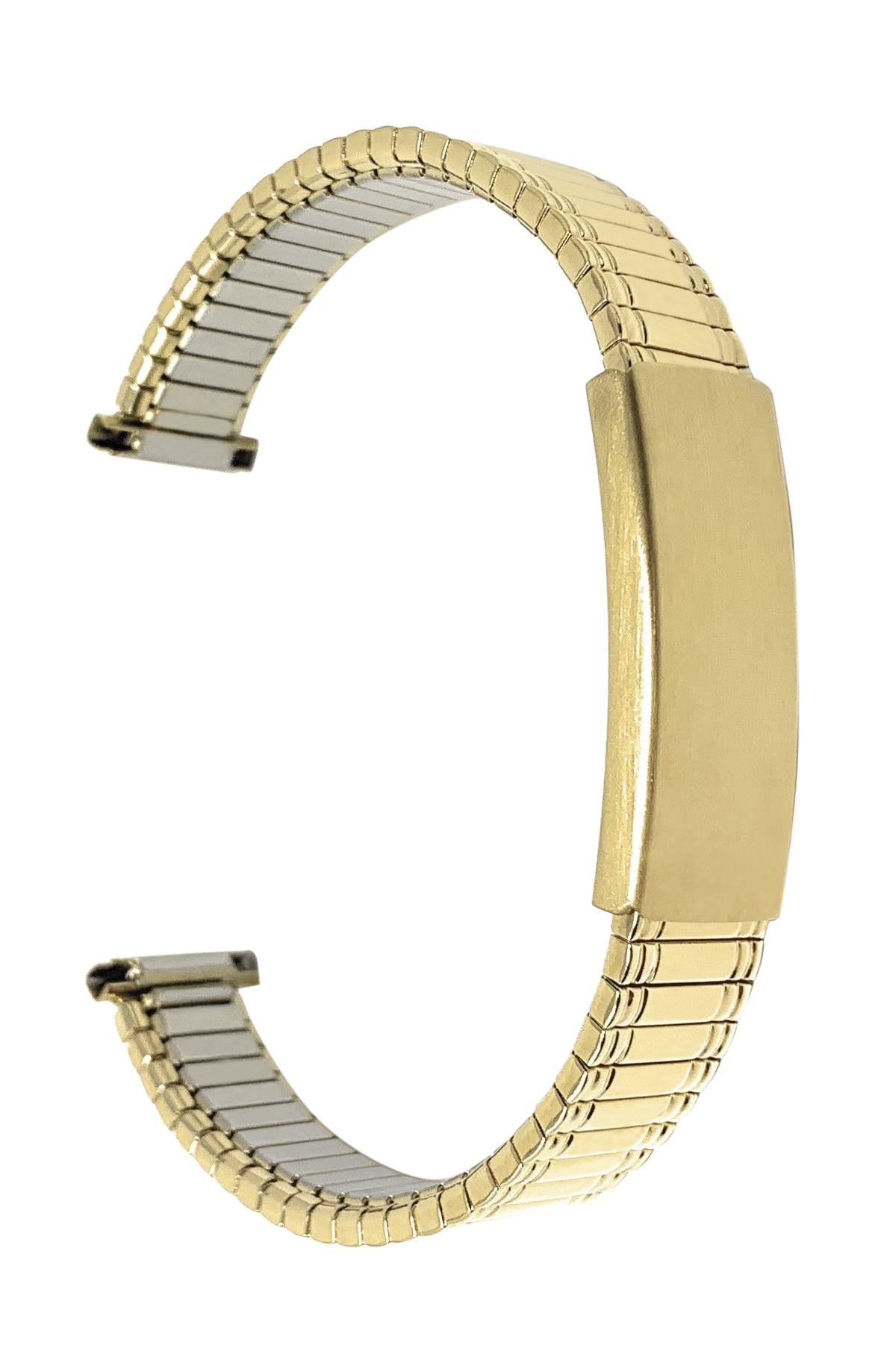 Bandini Gold Tone Womens 14mm Stainless Steel Stretch Metal Replacement ...