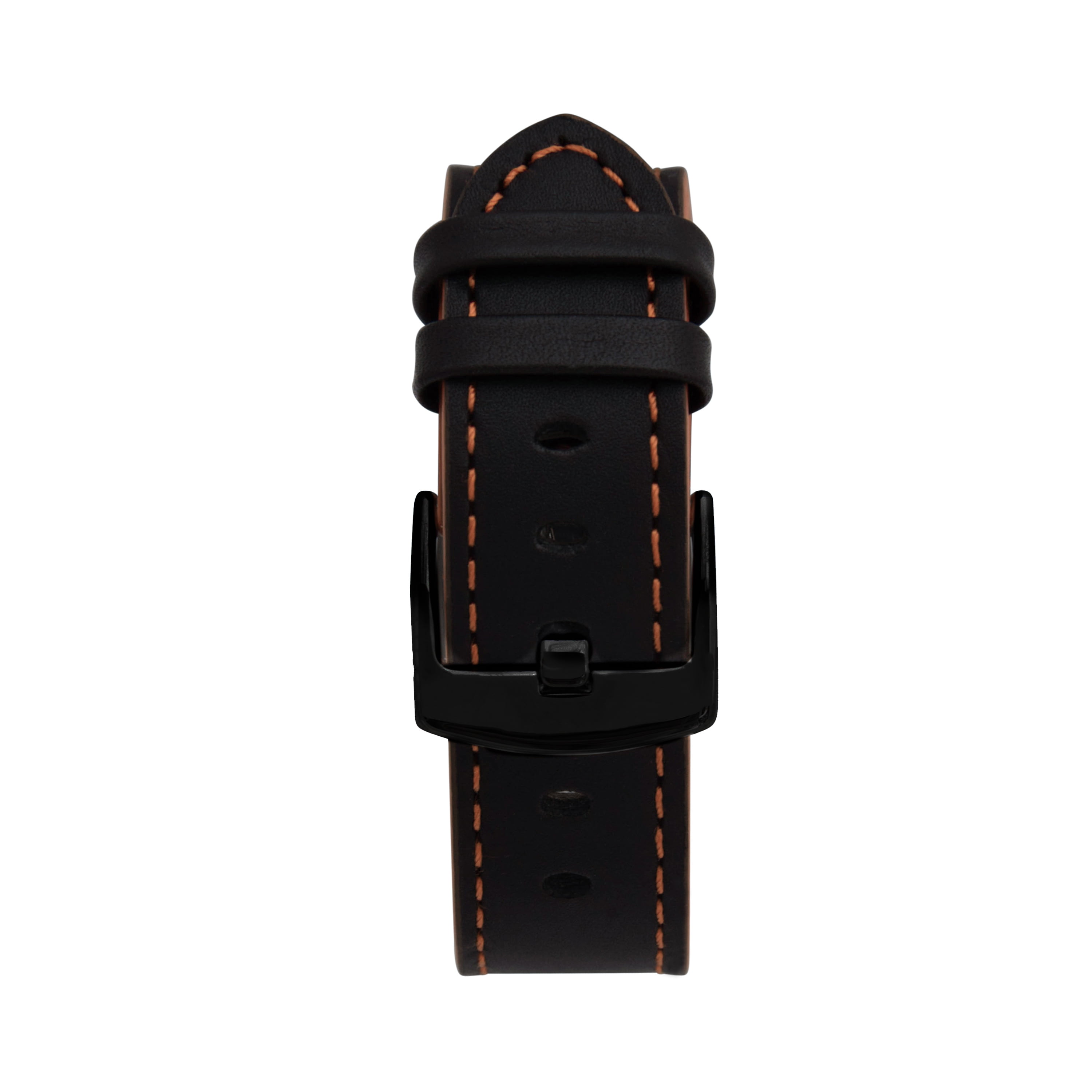Bandini Mens Aviator Pilot Leather Watch Band - Racing Strap - 22mm ...
