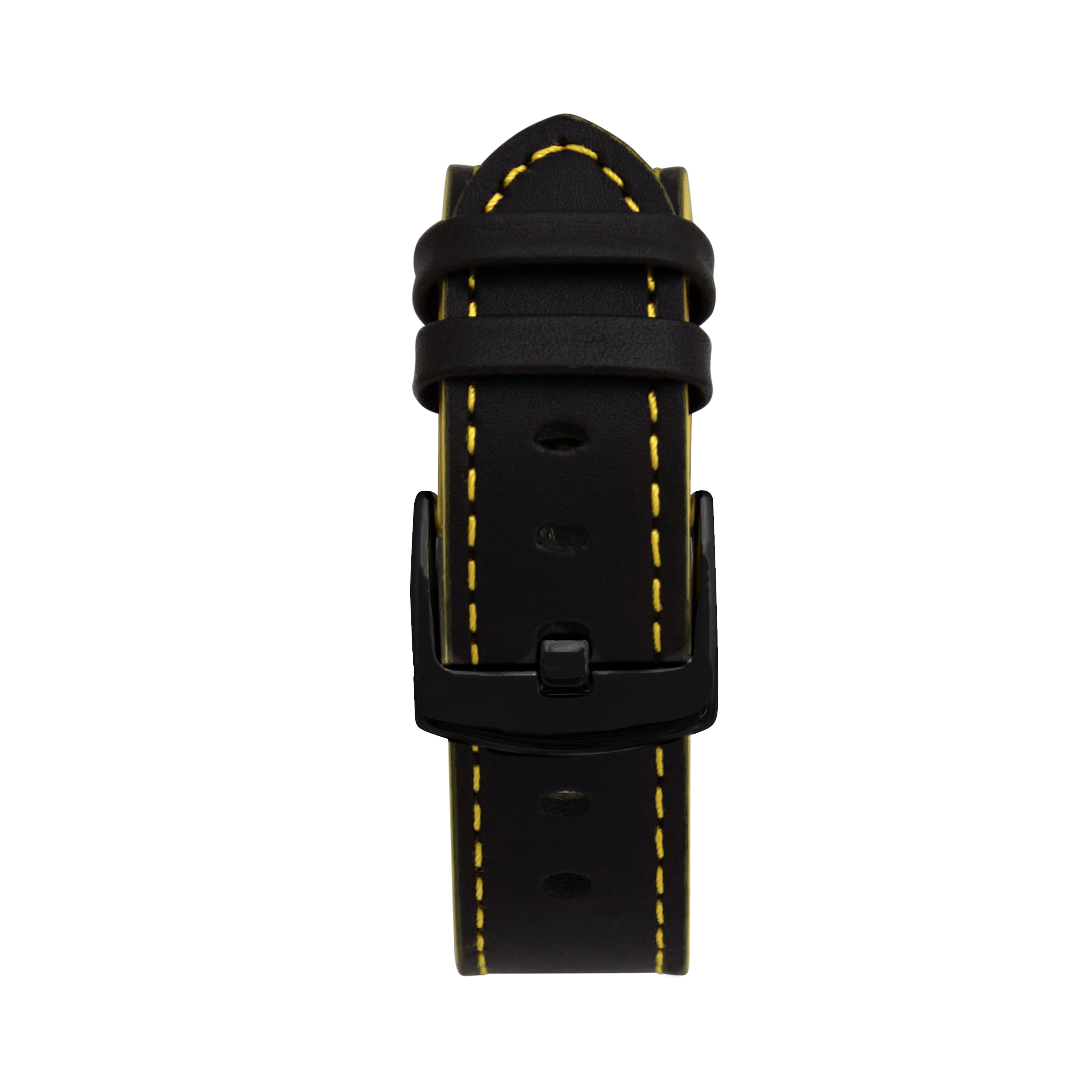 Bandini Mens Aviator Pilot Leather Watch Band - Racing Strap - Extra ...