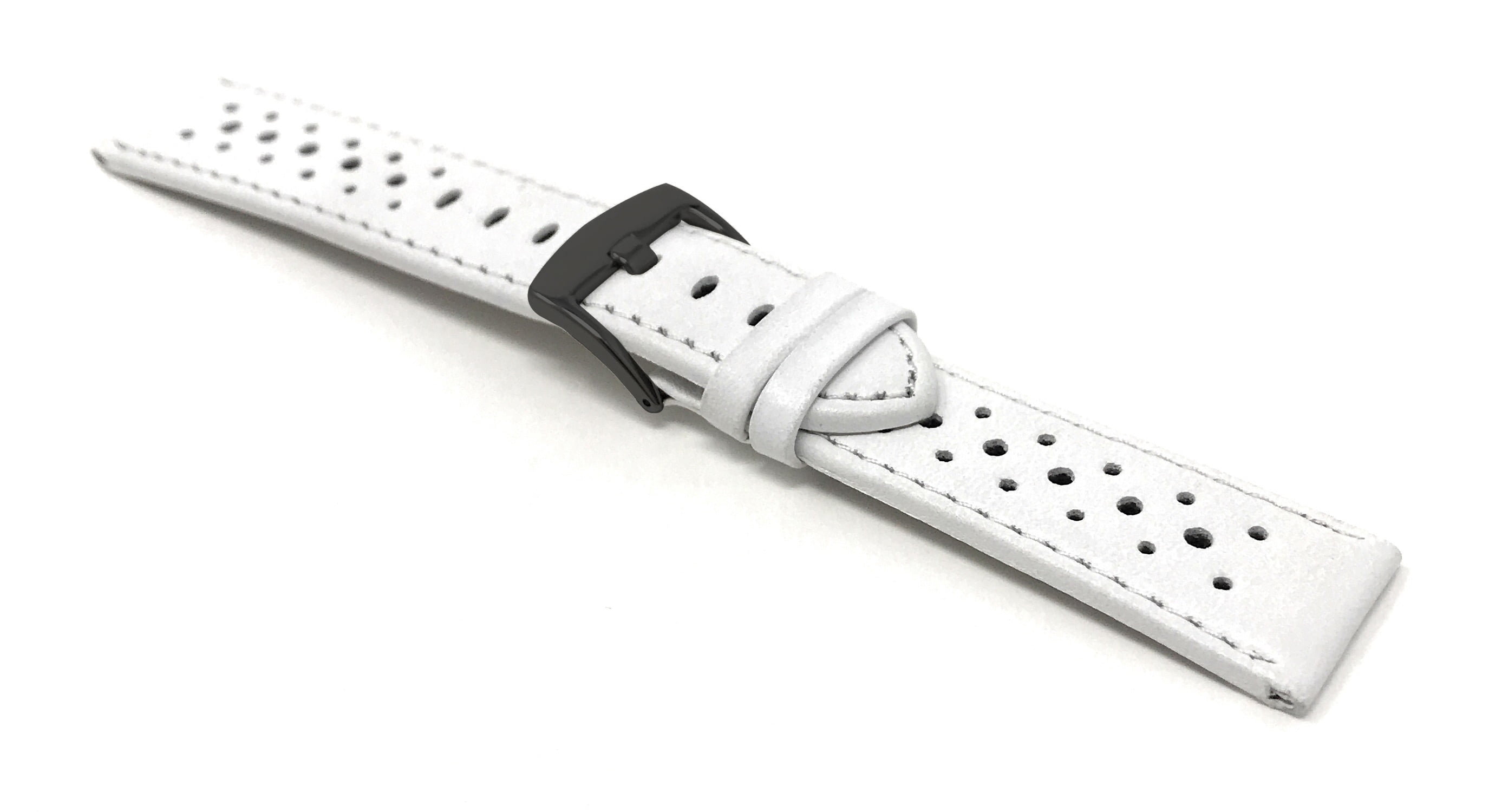 Bandini Mens Extra Long Leather Rally Strap - Breathable Perforated ...