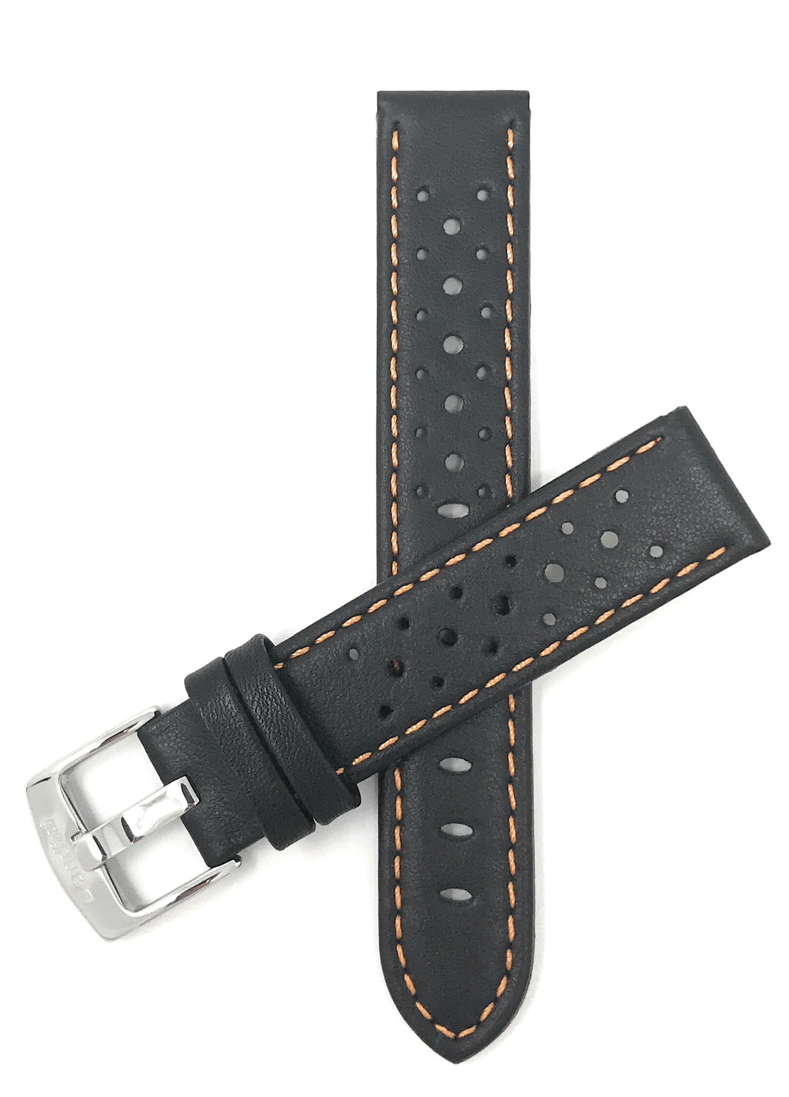 Bandini Mens Leather Rally Strap - Breathable Perforated Racing Watch ...