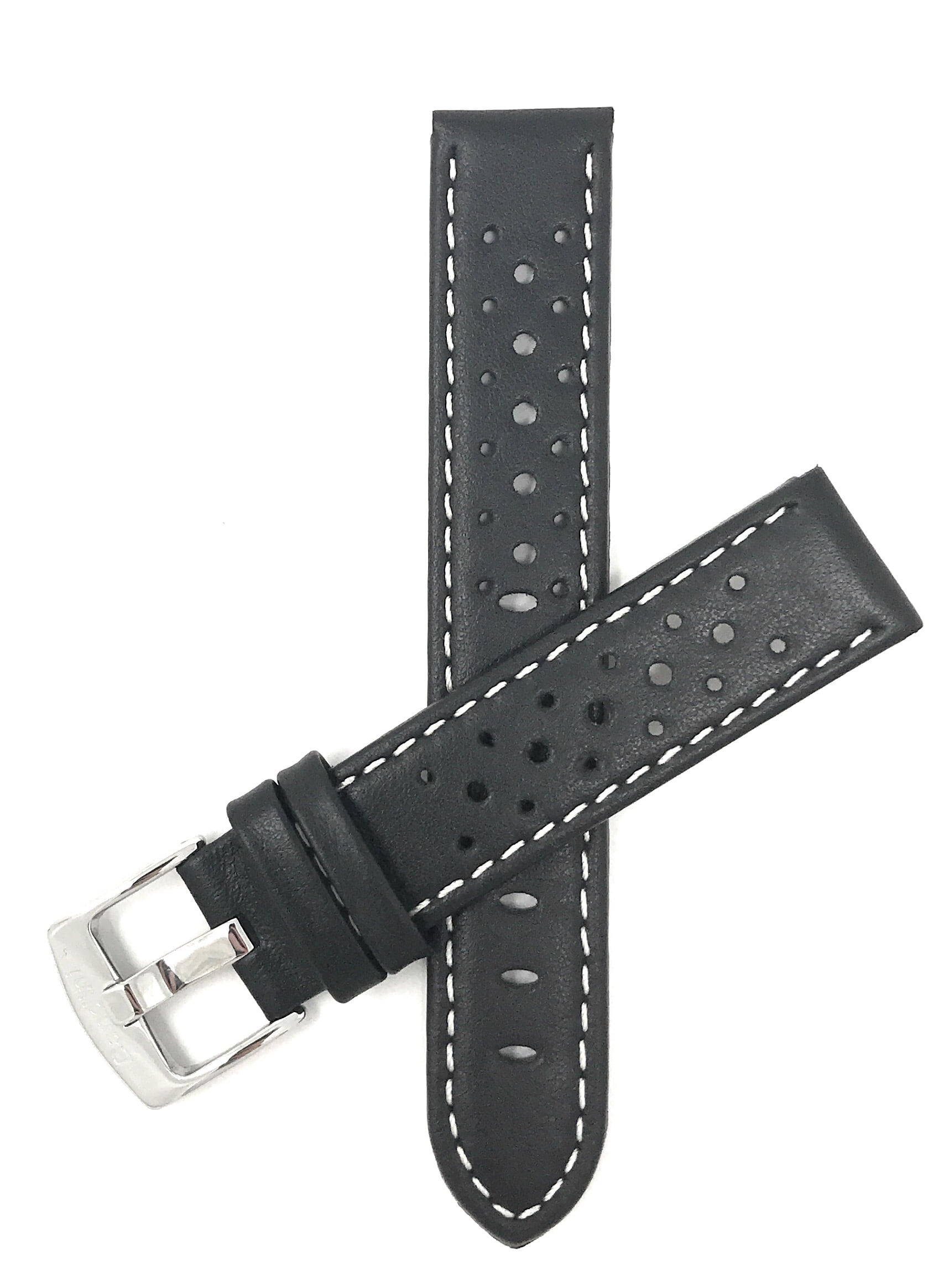 Bandini Mens Leather Rally Strap - Breathable Perforated Racing Watch ...