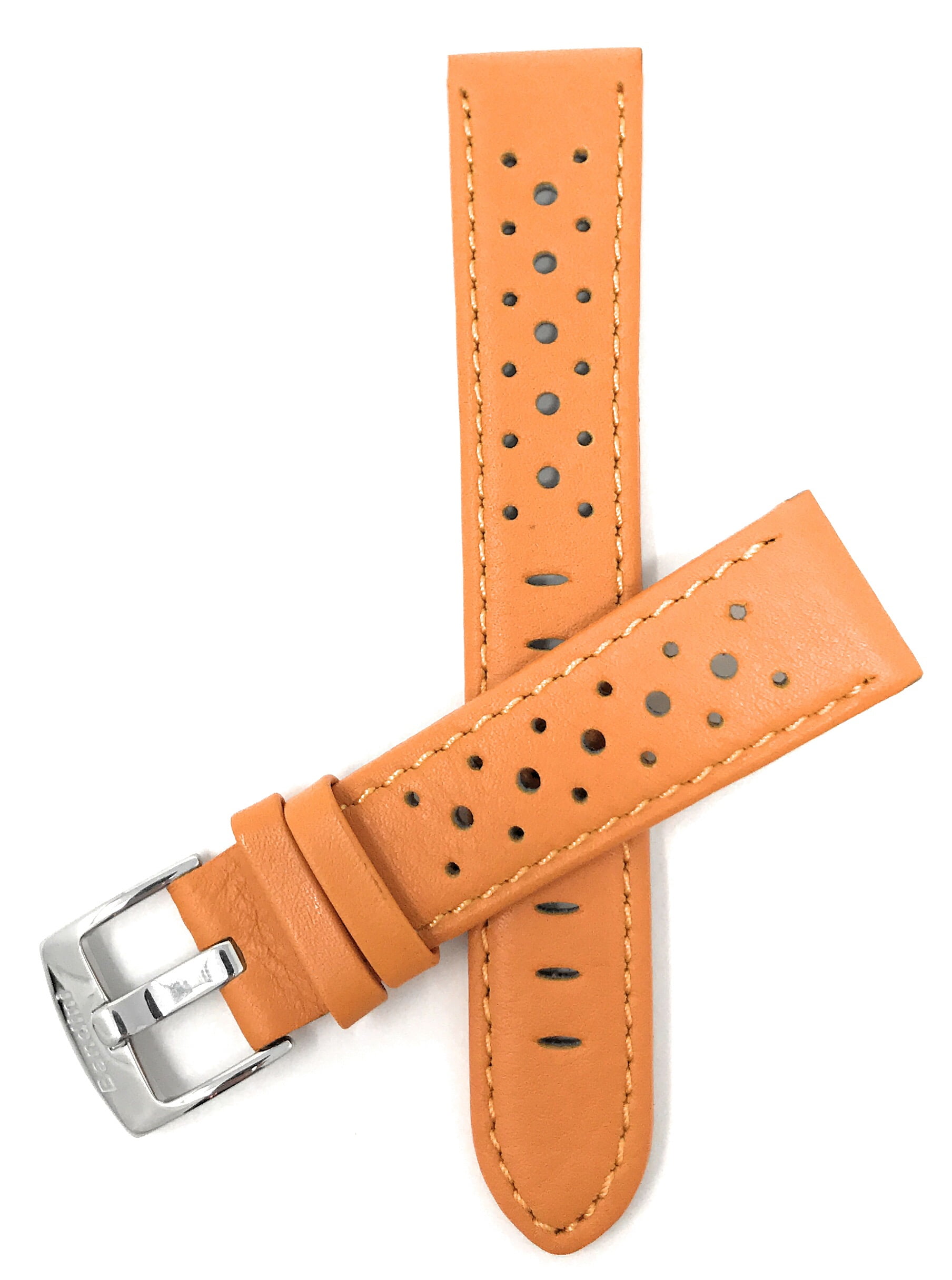 Bandini Mens Leather Rally Strap - Breathable Perforated Racing Watch ...