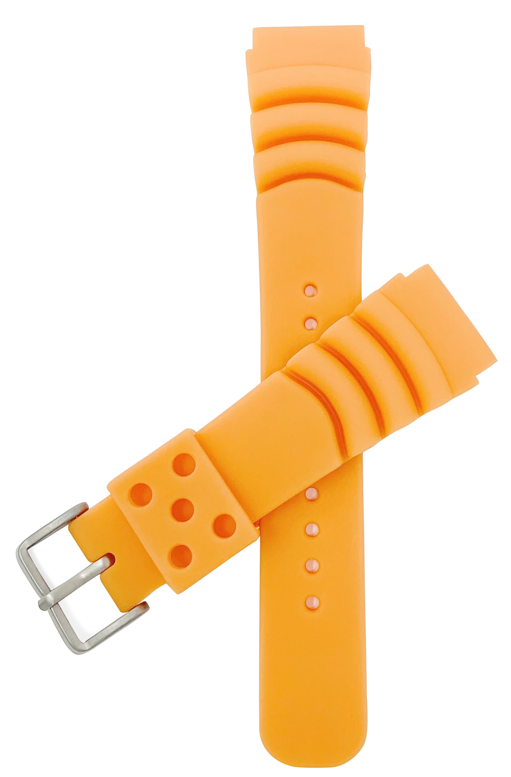 Bandini Mens Rubber Sports Diver Watch Band, Replacement Diver Watch ...