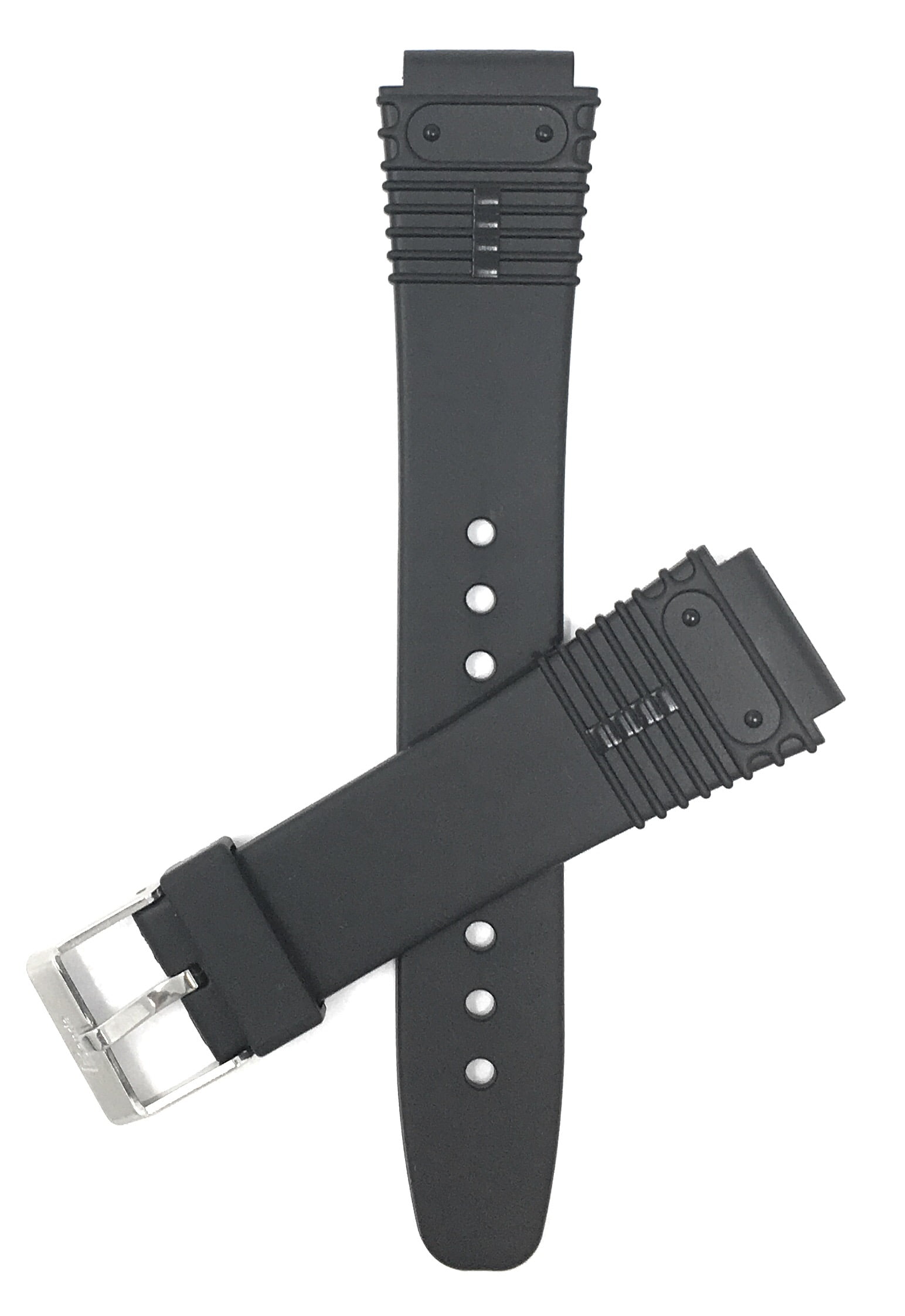 Bandini Rubber Watch Band, Black Resin Replacement for Casio ...