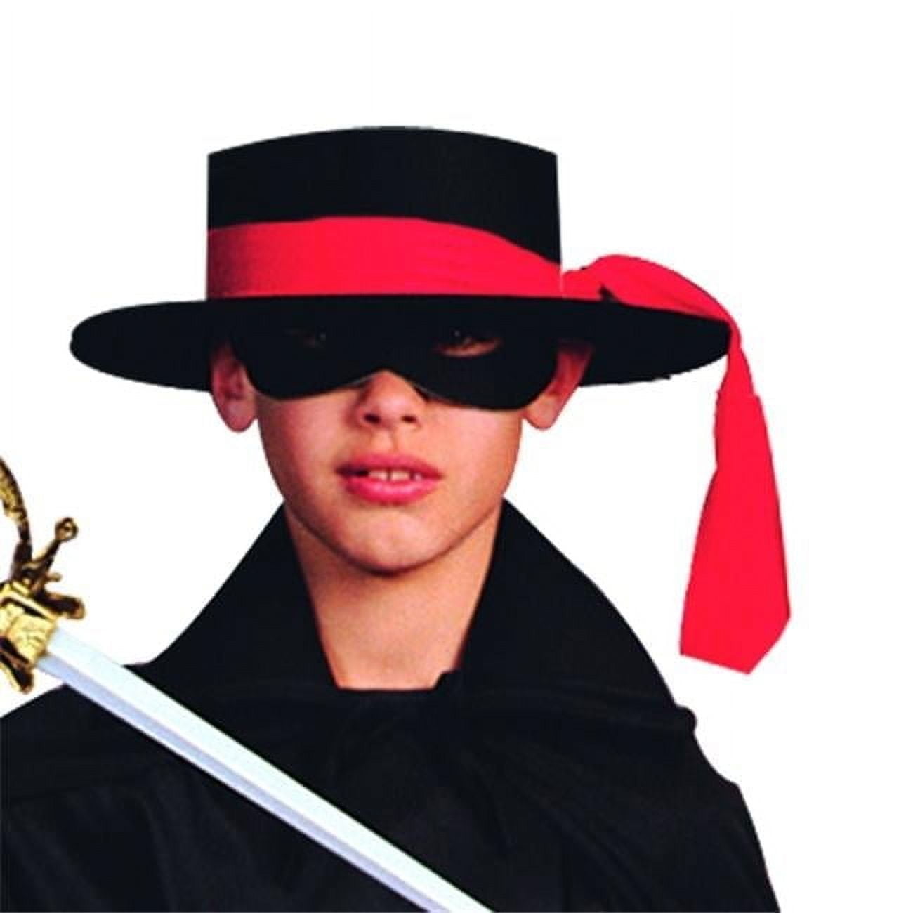 Bandit Hat- Child Black Felt - Walmart.com