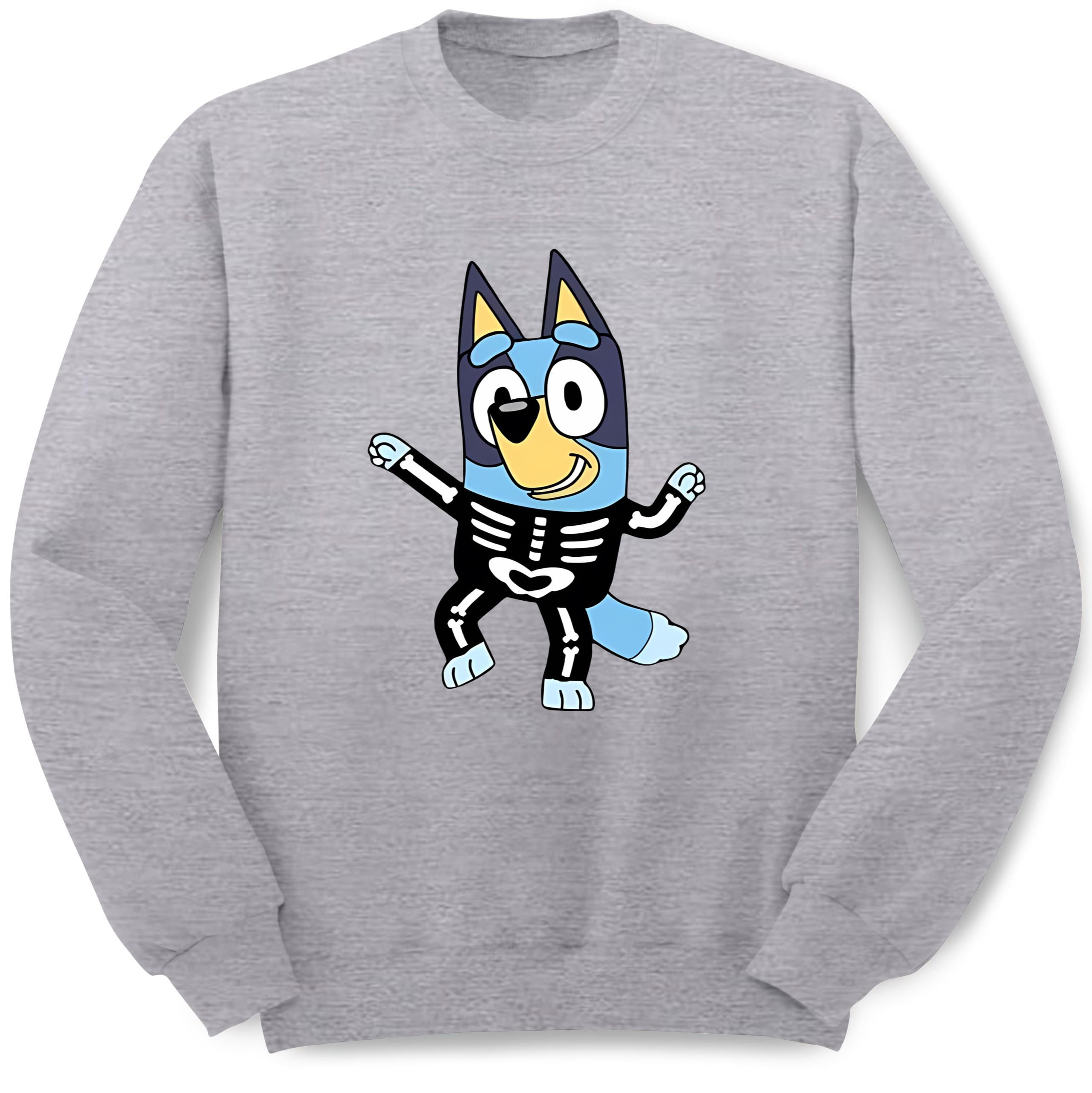 Bandit Heeler Cartoon Skeleton Costume Shirt - Walmart.com