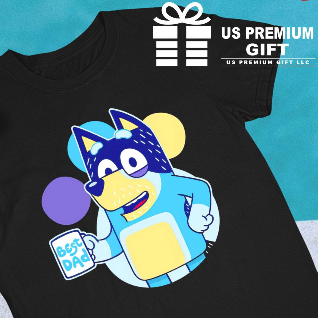 Bandit Heeler best dad Bluey cartoon character shirt ,Military Green ...