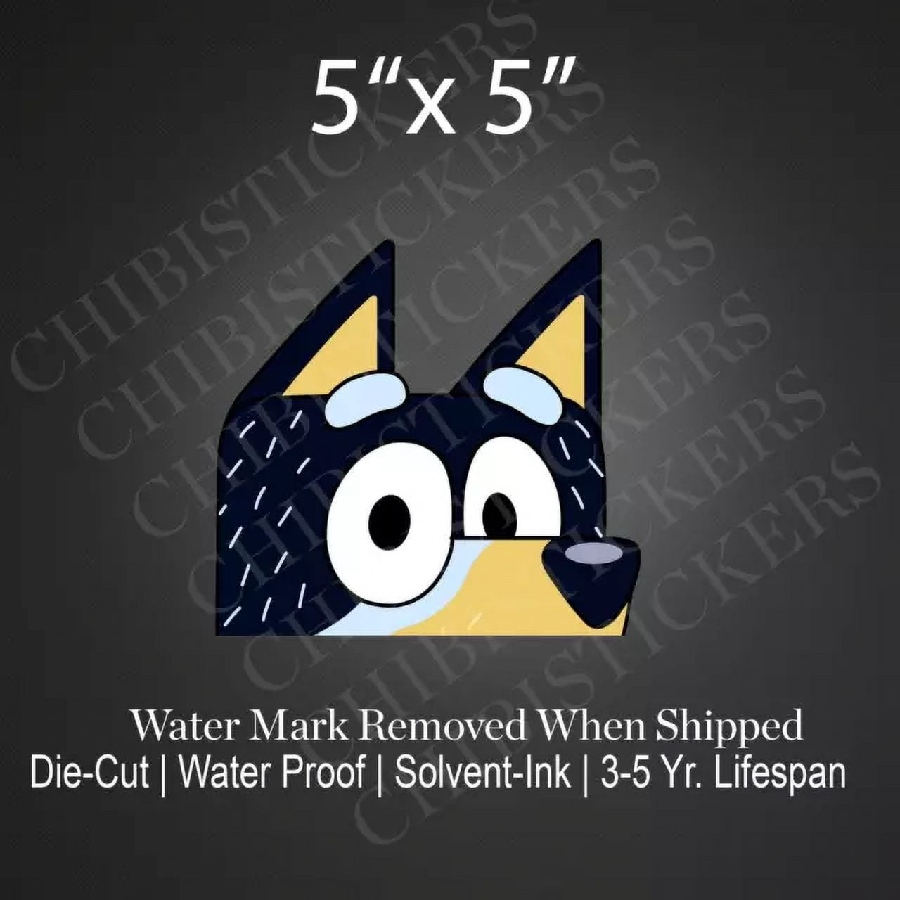 Bandit Muffin Dog Bluey Cute Dog Cute Kid Sticker Vinyl Sticker Decal ...