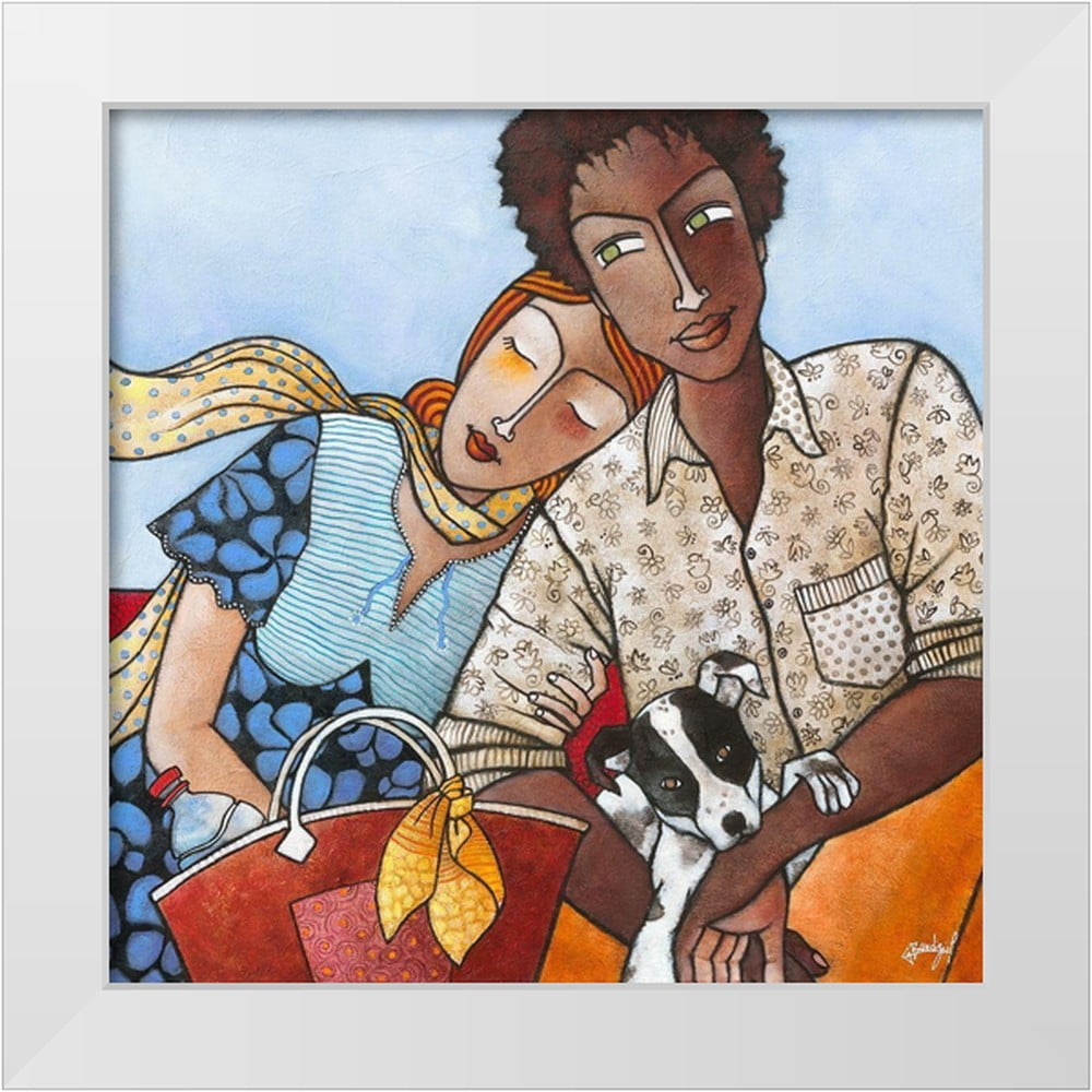 Bandiziol, Geraldine 15x15 White Modern Wood Framed Museum Art Print ...