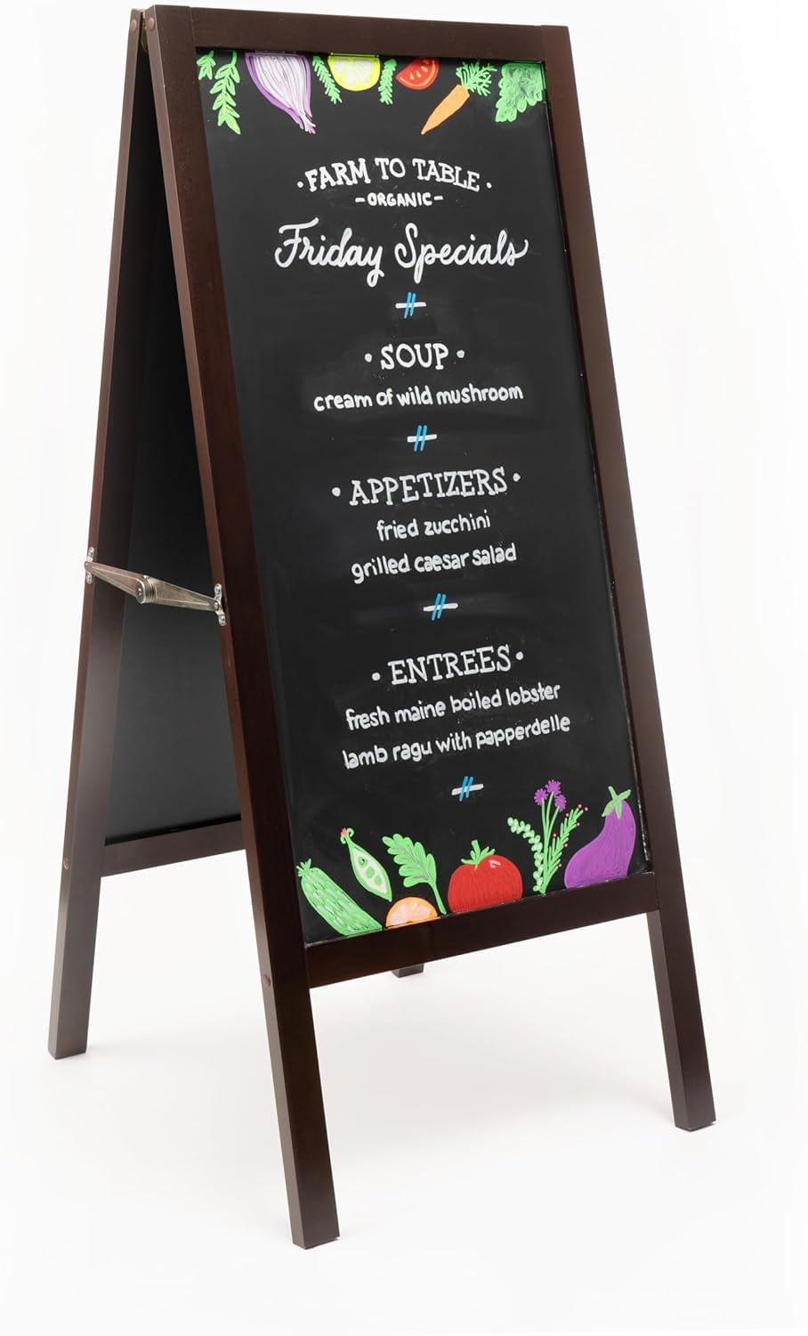 Bandle B. Sandwich Board Chalkboard Easel. A-Frame Chalkboard Sign ...