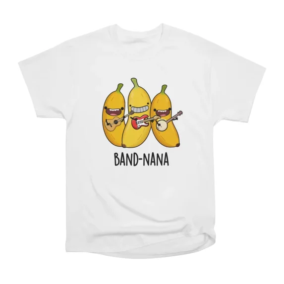 Bandnana Funny Fruit Banana Pun T-Shirt Tee Gift For Him Merch For Her ...