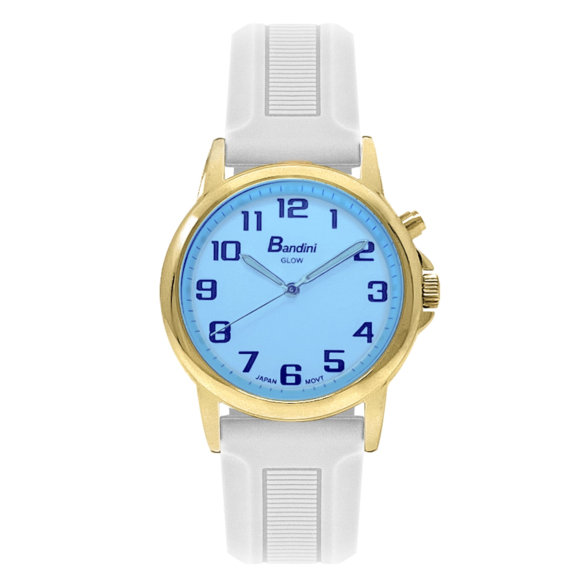Bandni Mens Glow Watch - Washable Silicone Band - 38mm Analog Men's ...