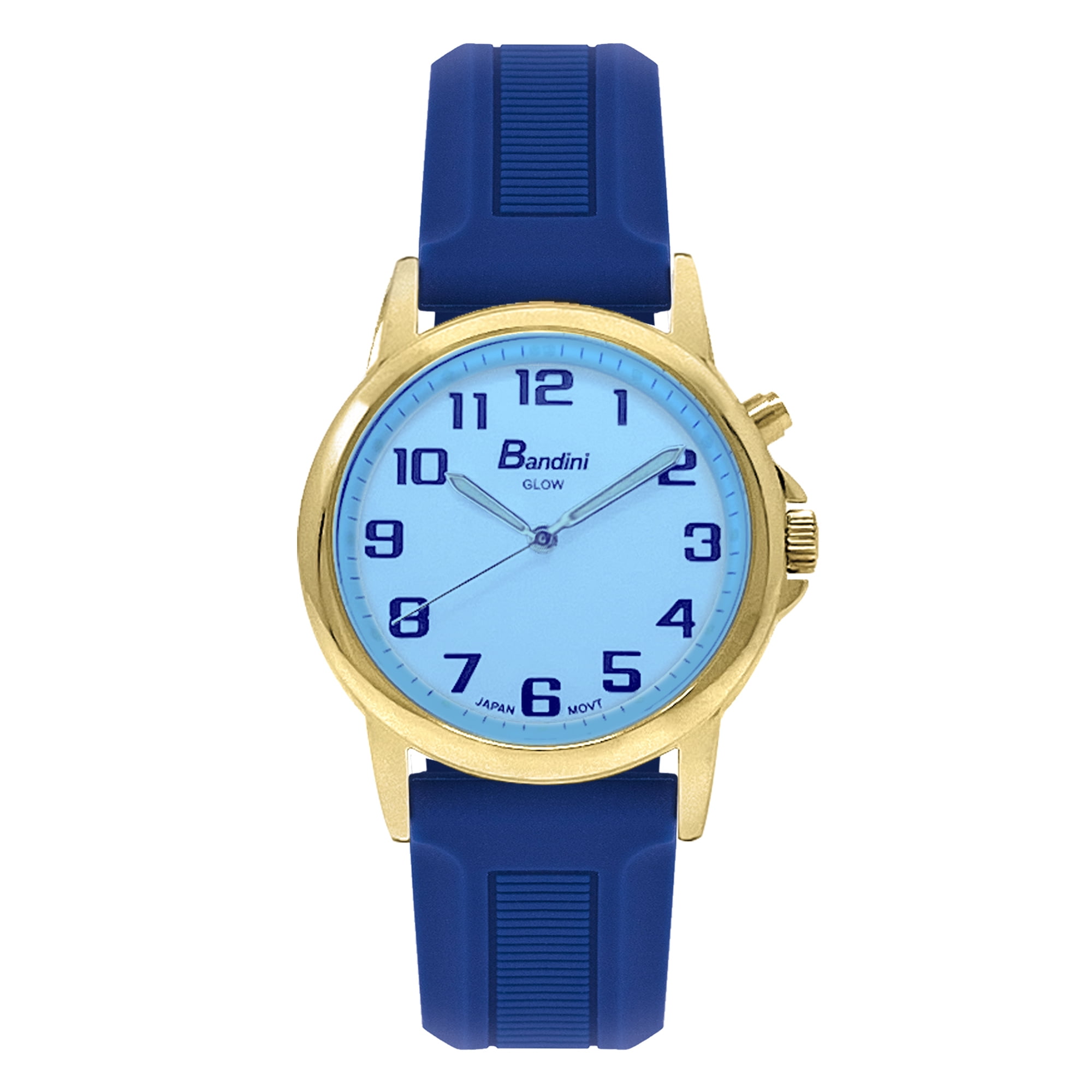 Bandni Mens Glow Watch - Washable Silicone Band - 38mm Analog Men's ...