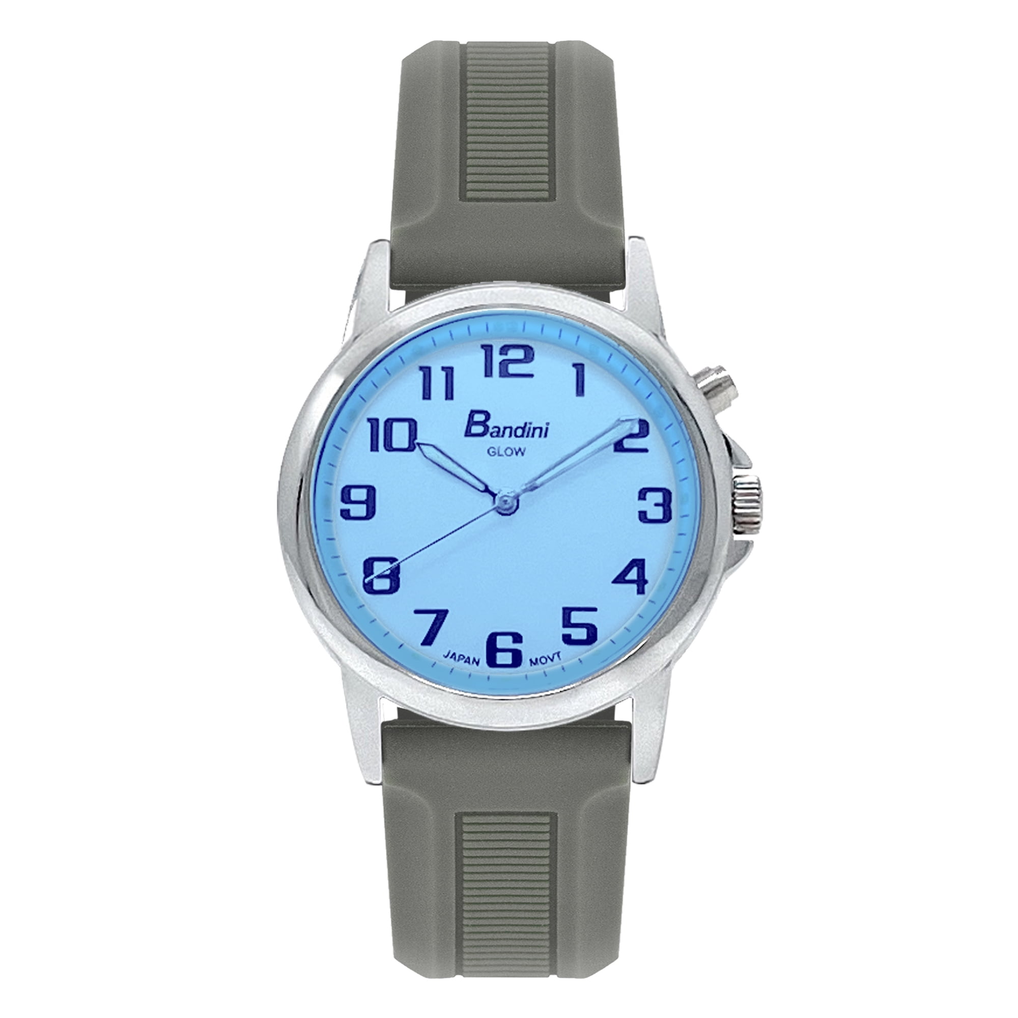 Bandni Mens Glow Watch - Washable Silicone Band - 38mm Analog Men's ...
