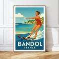 Bandol France Vintage Travel Poster Coastal Art Print Art Home Decor ...