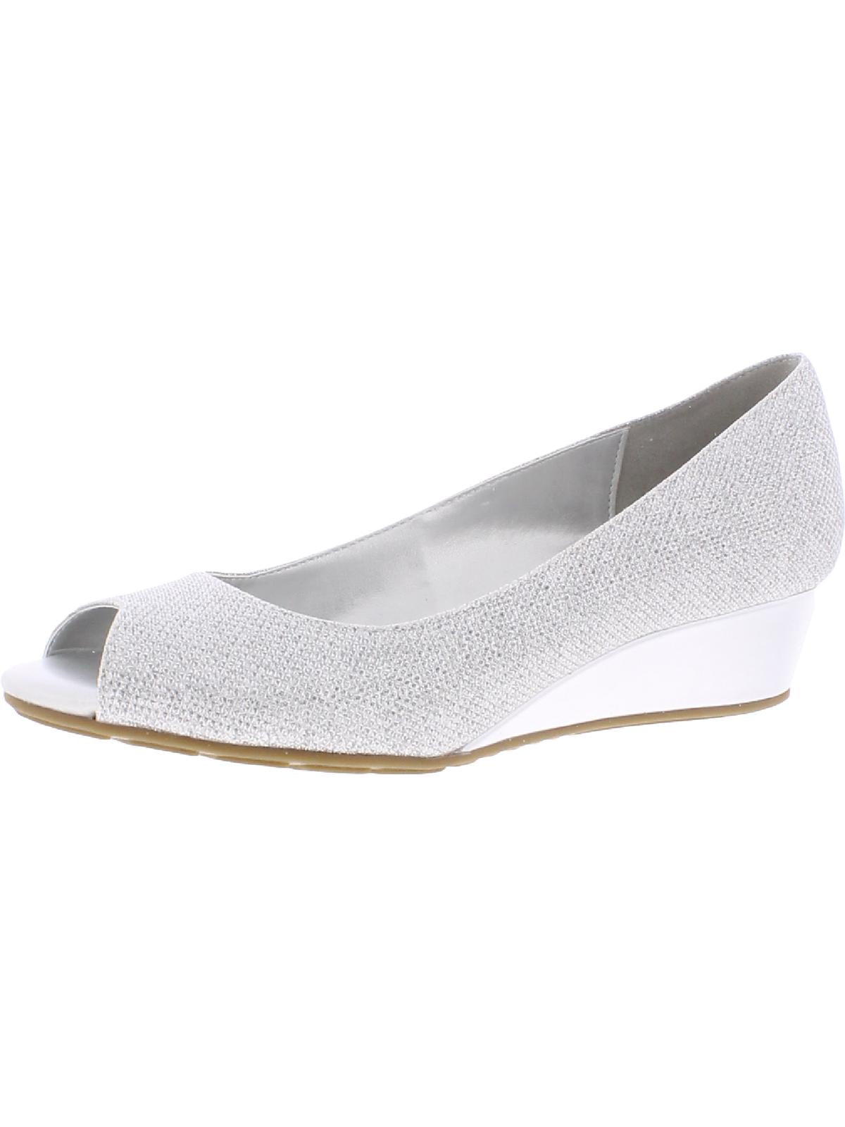 Bandolino Womens Candra 2 Slip On Peep Toe Wedge Sandals - Walmart.com