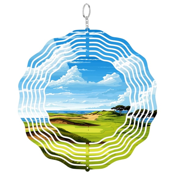 Bandon Dunes Golf Wind Spinner, Kinetic 3D Oregon Coast Garden Art ...