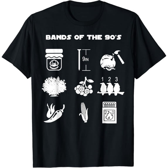 Bands Of The 90'S T-Shirt - Walmart.com
