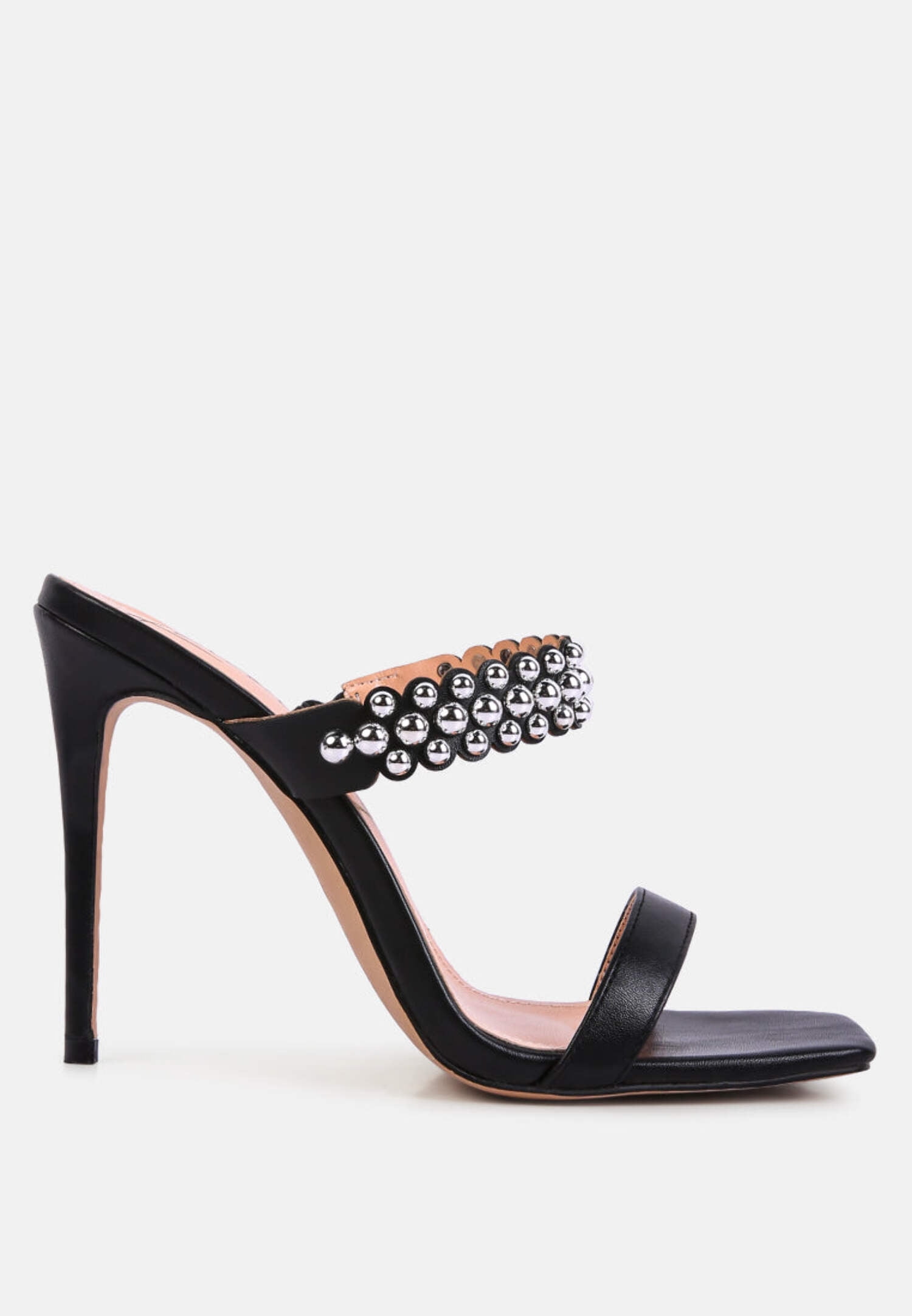 Bandy Stieletto Heel Metal Stud Sandals - Walmart.com
