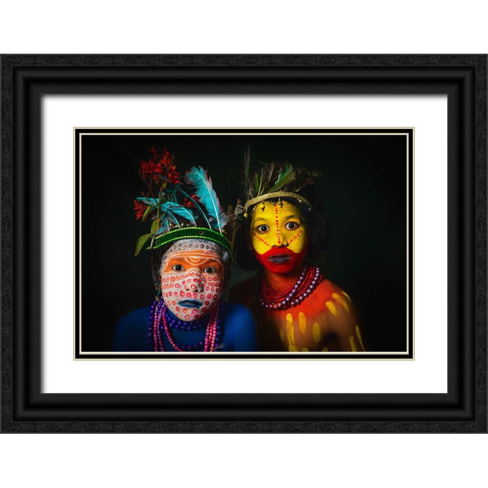 Banerjee, Nilendu 24x17 Black Ornate Wood Framed with Double Matting ...