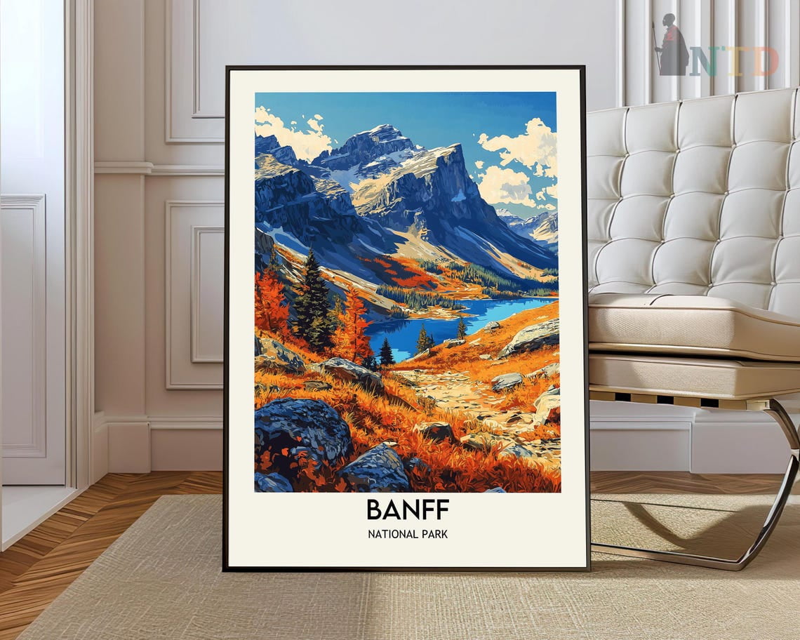 Banff Art Print, Banff National Park, Banff Wall Art, Banff Print, Banff Poster, Canadian ...