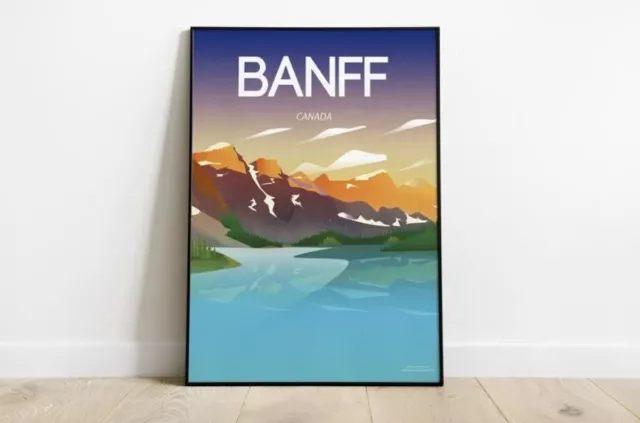 Banff Canada Ltravel Poster, Perfect For Your Wall NO FRAMED POSTER ...