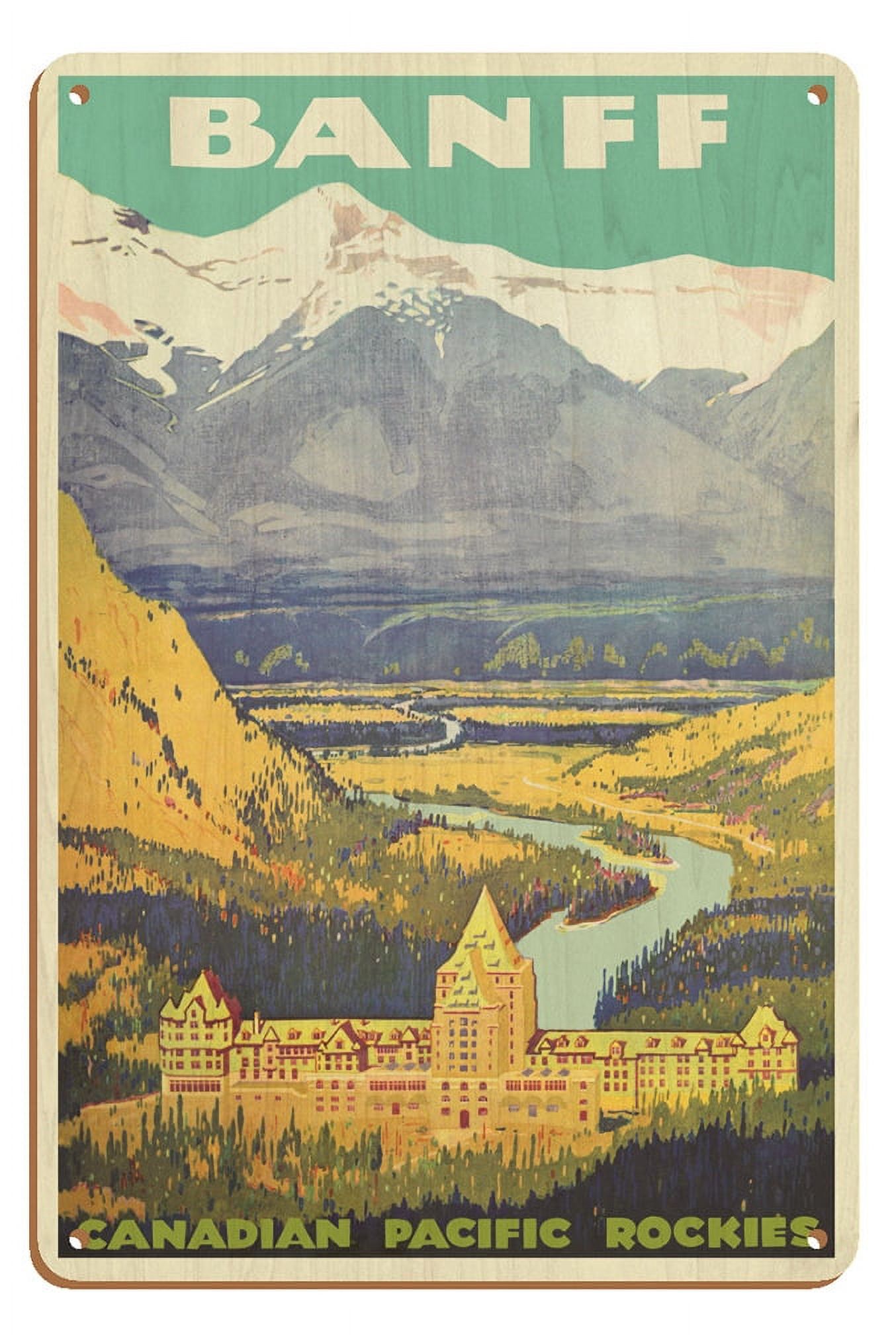 Banff Canada - Rockies - Canadian Pacific Railway - Vintage Railroad ...