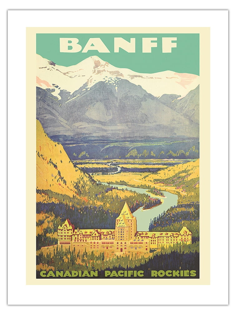 Banff Canada - Rockies - Canadian Pacific Railway - Vintage Railroad ...