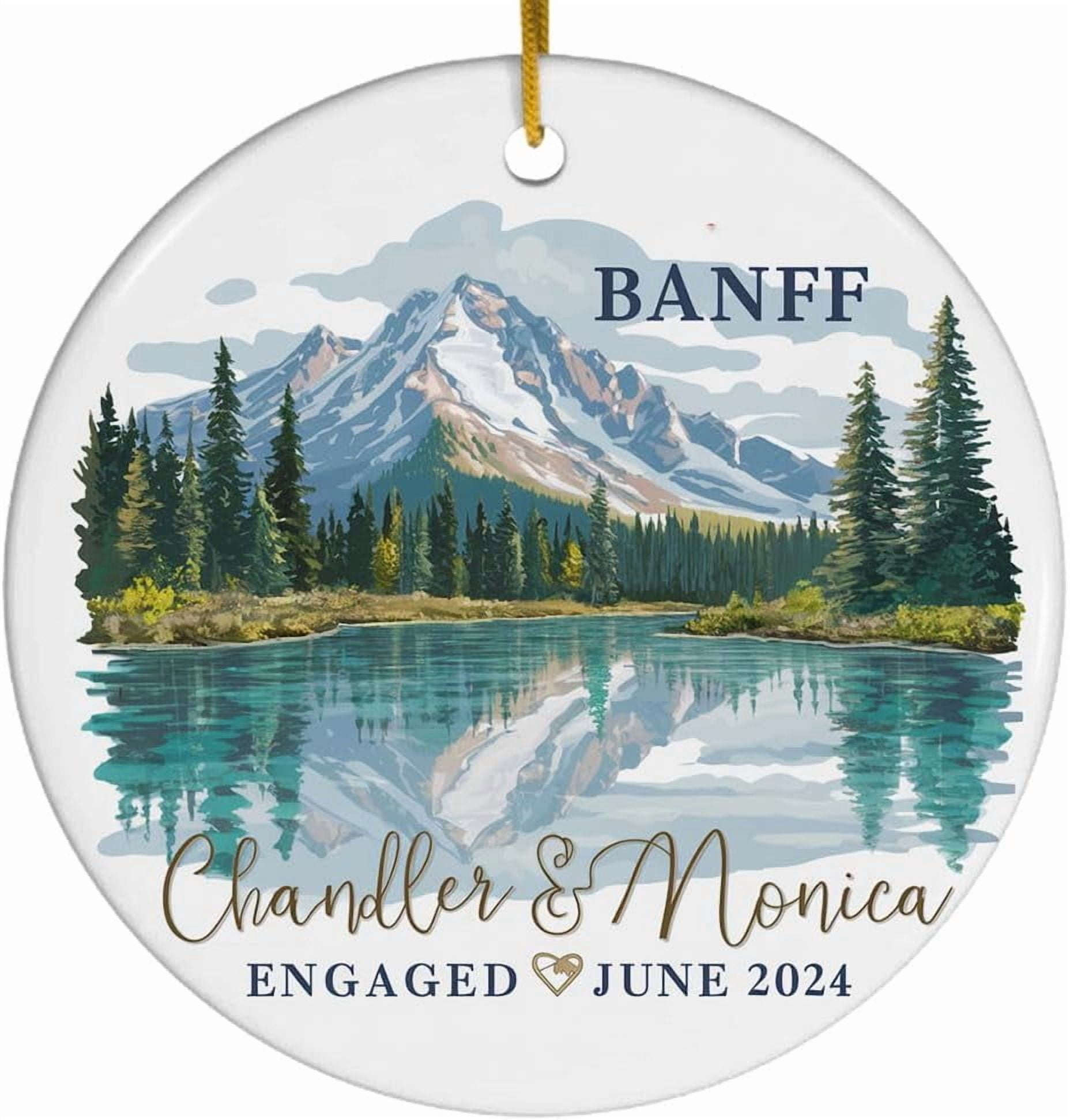Banff Engagement Ornament, Banff Ornament, Christmas Ornaments ...