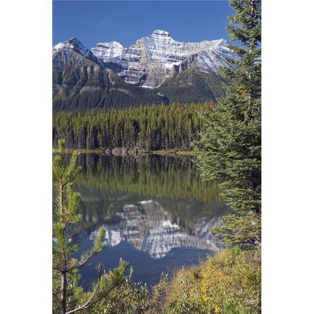 Banff National Park Alberta Canada - Reflection of A Mountain In ...