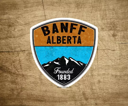 Banff National Park Alberta Canada Sticker Decal Phone Decal Water ...