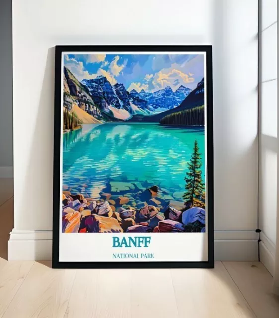 Banff National Park Art Collection - Banff Lake Louise Landscape Poster ...
